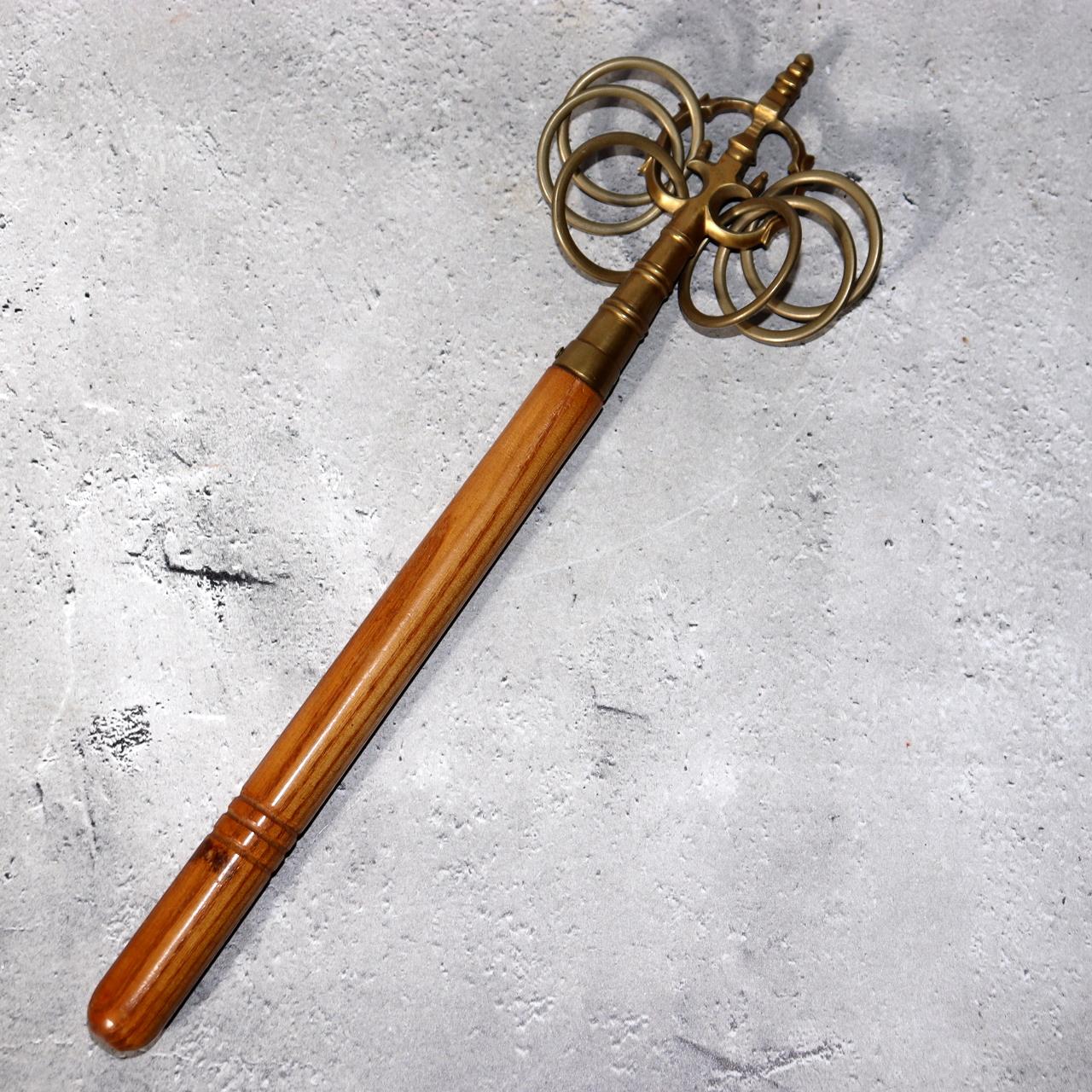 Japanese Buddhist tool Khakkhara Shakujo Buddhism temple Shinto BT241